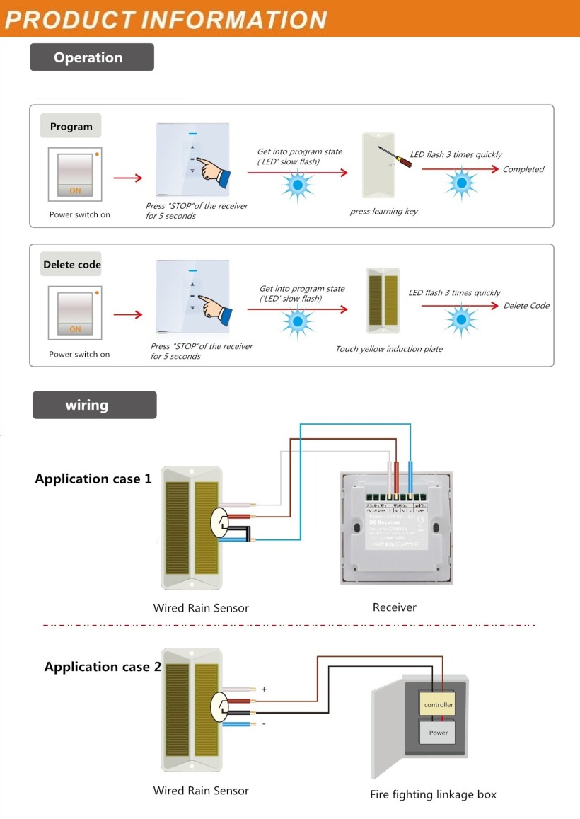 dooya somfy a-ok awning window actuator wind sun rain sensor