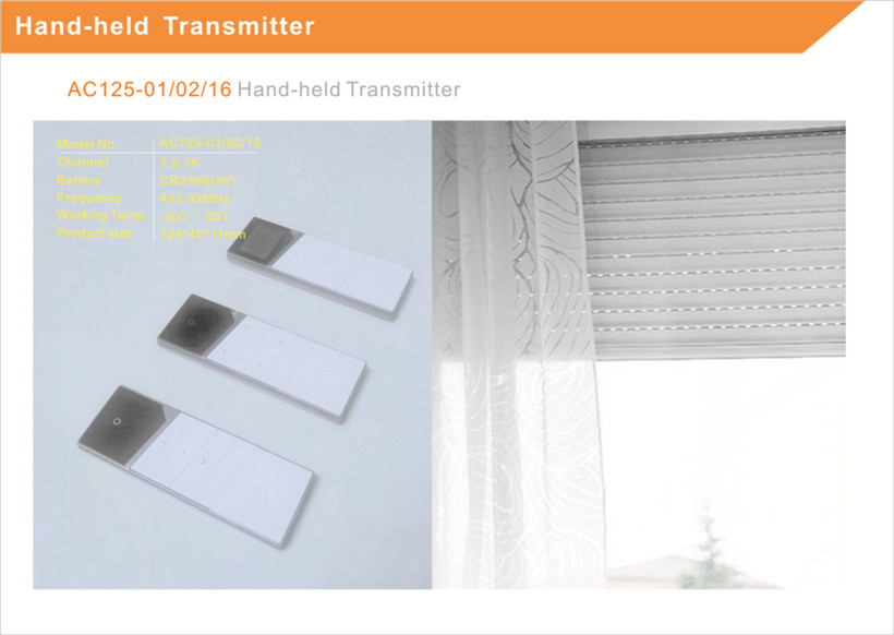 AC123-01D roller shutter remote control rf 433mhz radio emitter ...